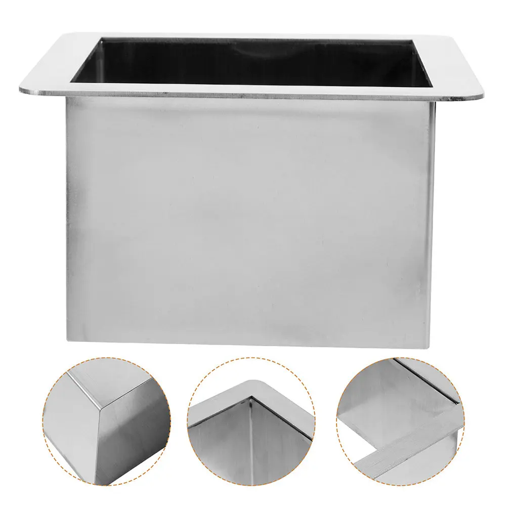 Rust Resistant Stainless Steel Trash Chute Grommet Drop-in Countertop ...