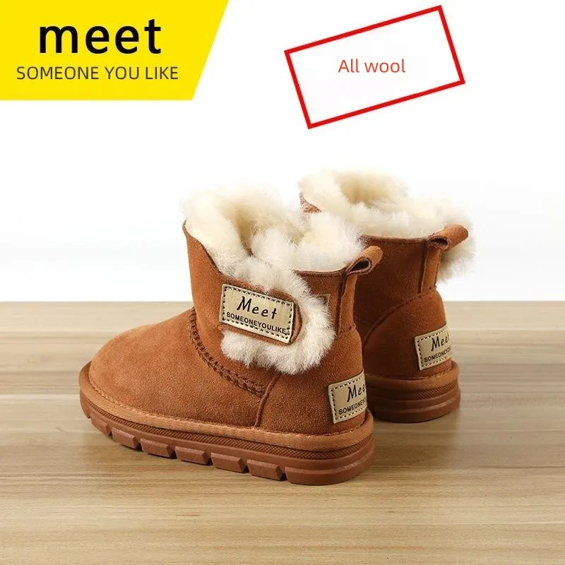Genuine-Leather-Children-s-Snow-Boots-Girls-3-12-Years-Old-Fashion ...