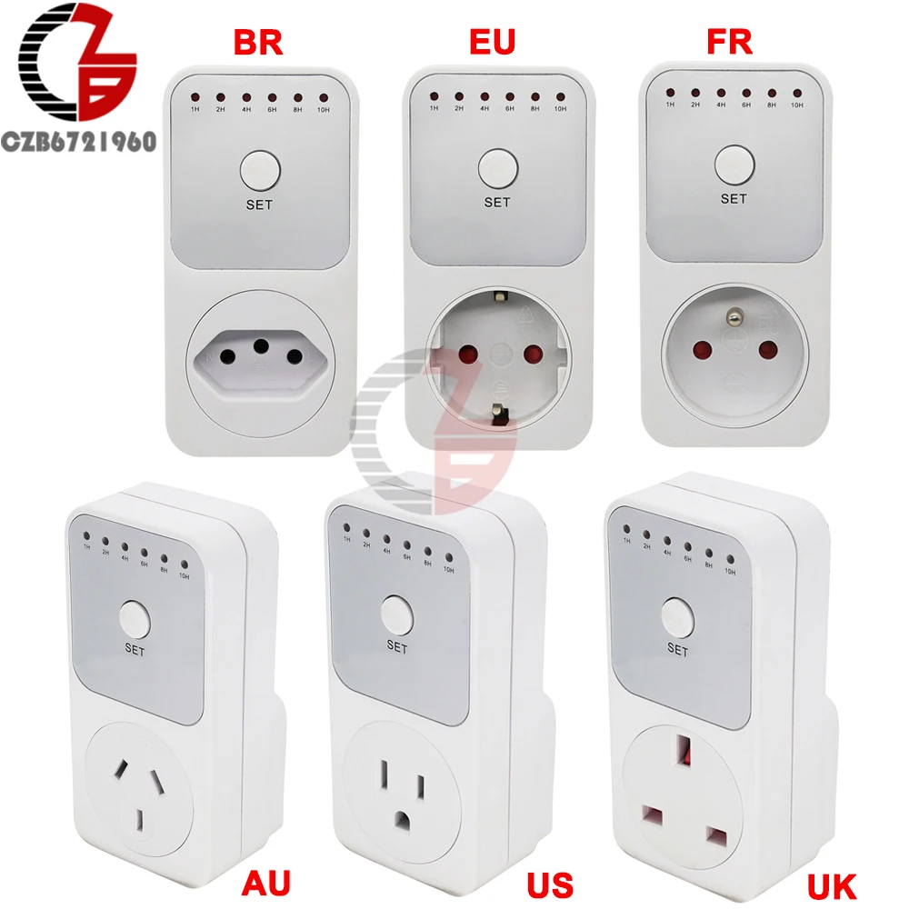 AC 220V Intelligent Timer Socket Timer Switch Countdown Electronic ...