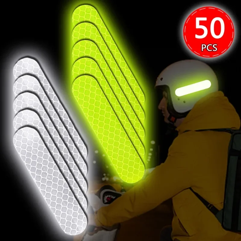 Night-Safety-Reflective-Stickers-Motorcycle-Helmet-Warning-Sticker ...