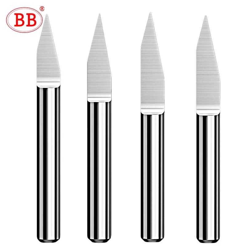 Bb Flat Bottom Engraving Bits Cnc Carving Tungsten Carbide Router Pcb ...