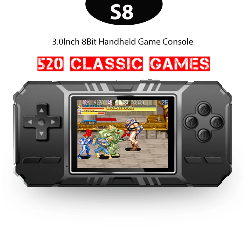 Portable Video Game Console | S8 Handheld Game Console | Portable Retro ...