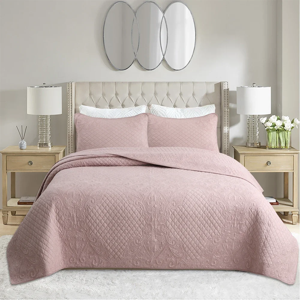 Colcha-de-algod-n-de-lujo-para-cama-cubierta-de-cama-acolchada-a ...