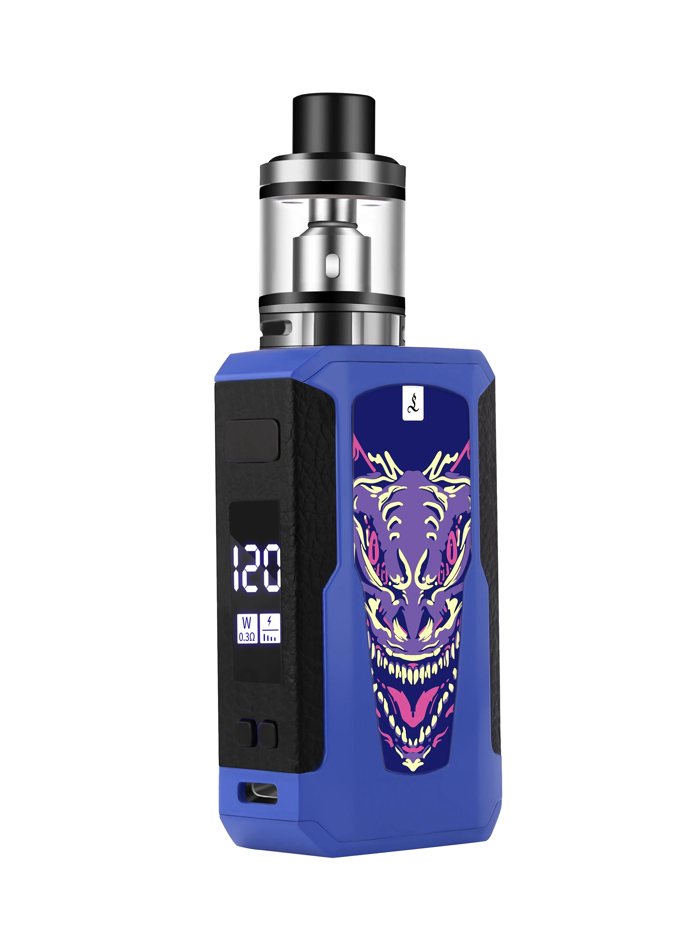 120W Vape Box Mod E8 E Cigarette Kit 1800mah Build-in Battery 2.5ml ...