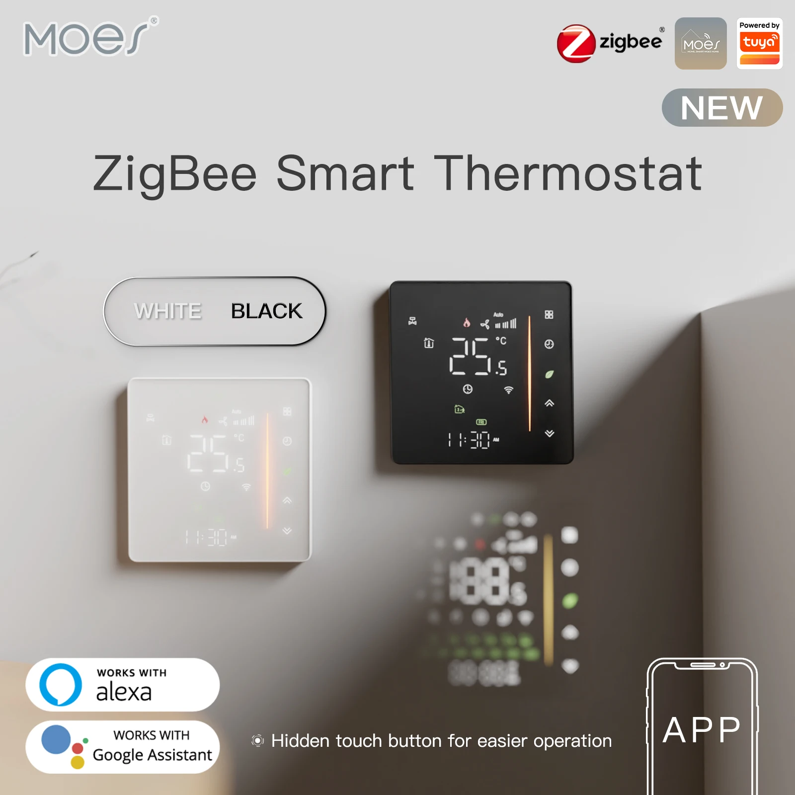 MOES Zigbee Thermostat Room Temperature Controller of Water/Electric ...