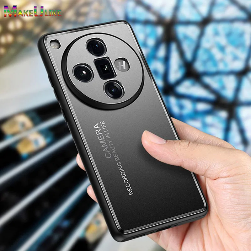 Matte-Metal-Case-for-OPPO-Find-X7-Pro-Ultra-Case-Silicone-Bumper ...