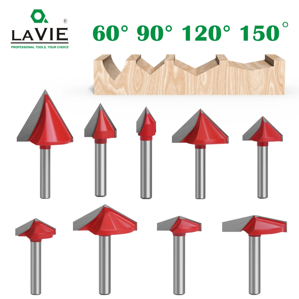 LAVIE-V-tipo-entalho-cortador-bit-carboneto-s-lido-fresa-CNC-gravura ...