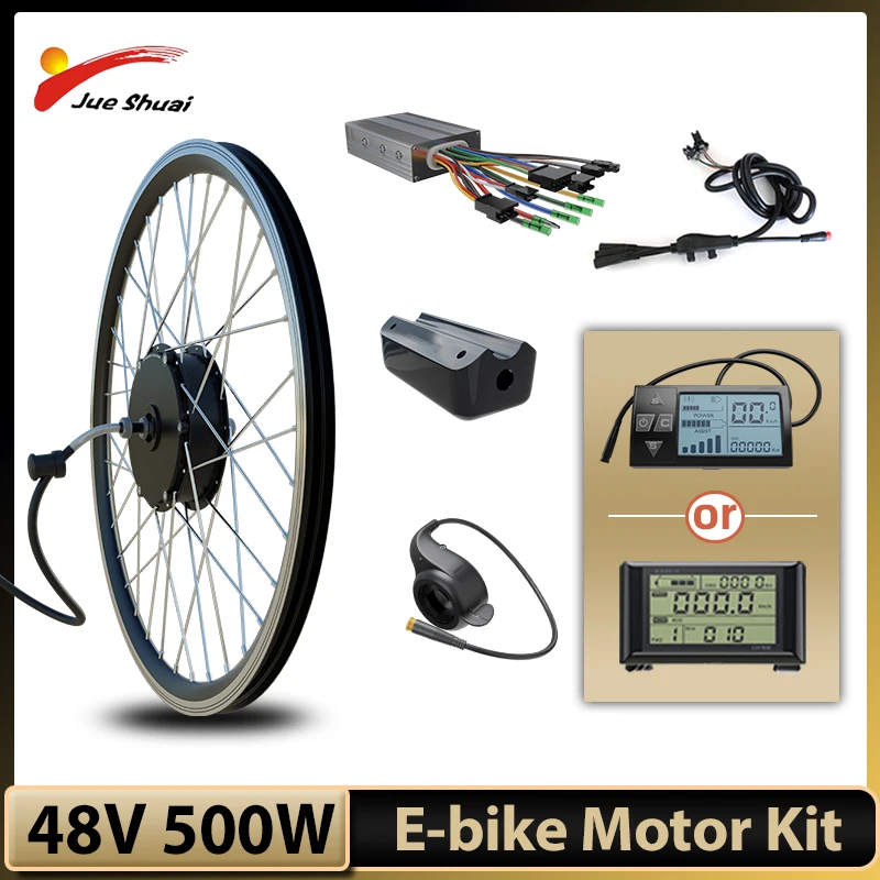 48V-500W-Hub-Motor-Wheel-for-Electric-Bicycle-26inch-700C-Front-Rear-E ...