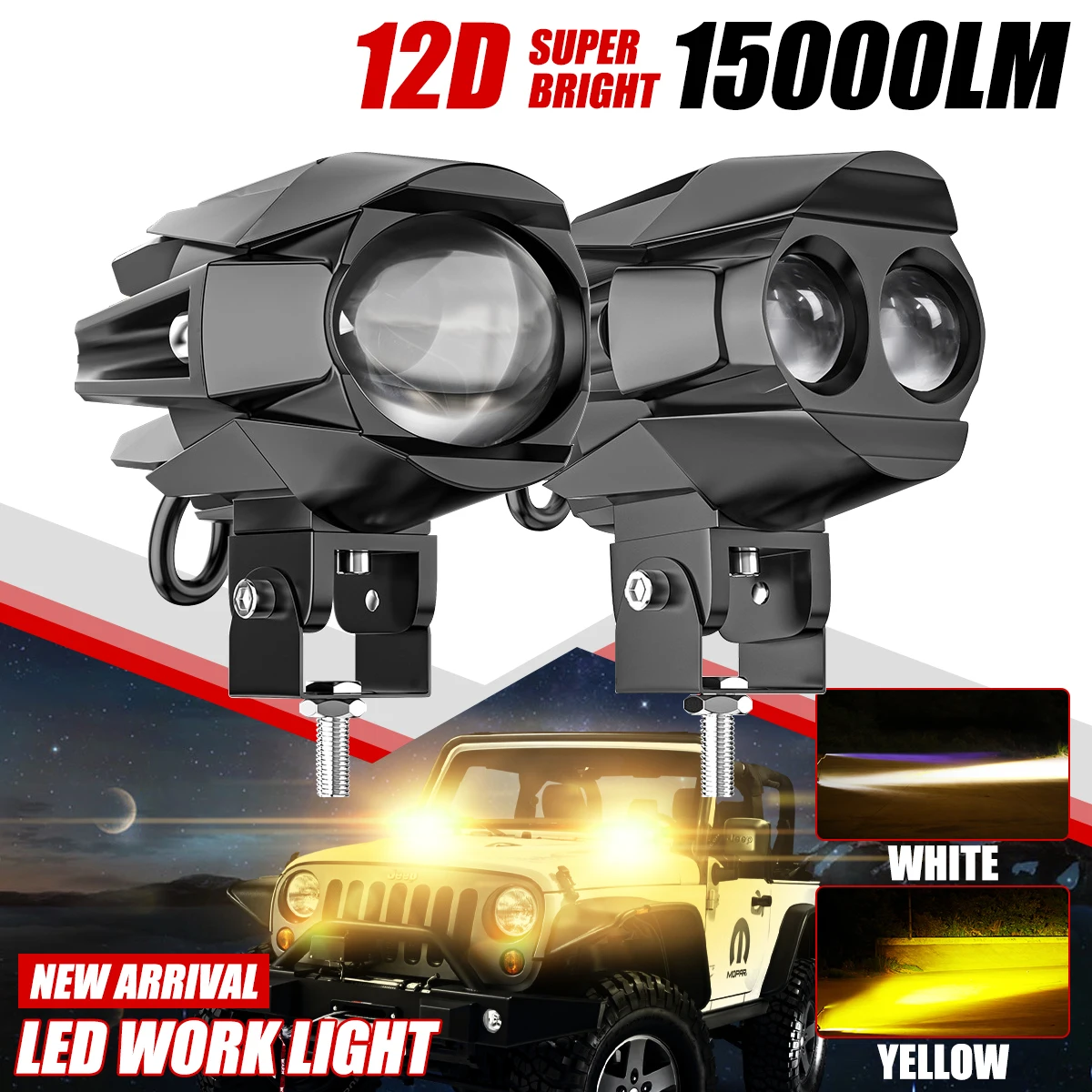 Motorcycle-Spotlights-High-Power-Lens-Projector-LED-Driving-Lights-for ...