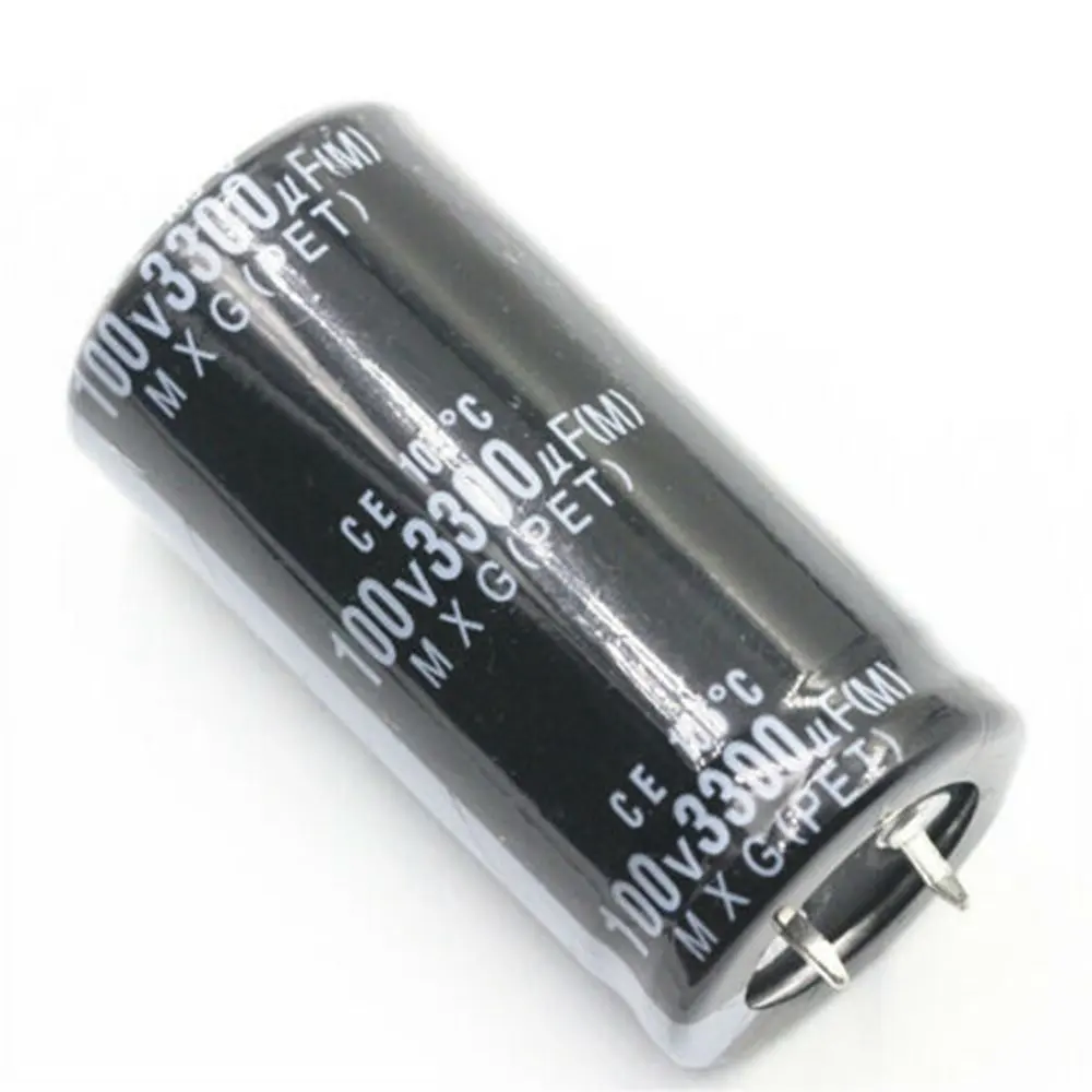 1pc 3300uF 100V 3300MFD 100WV Aluminum Electrolytic Capacitor 25*45mm ...