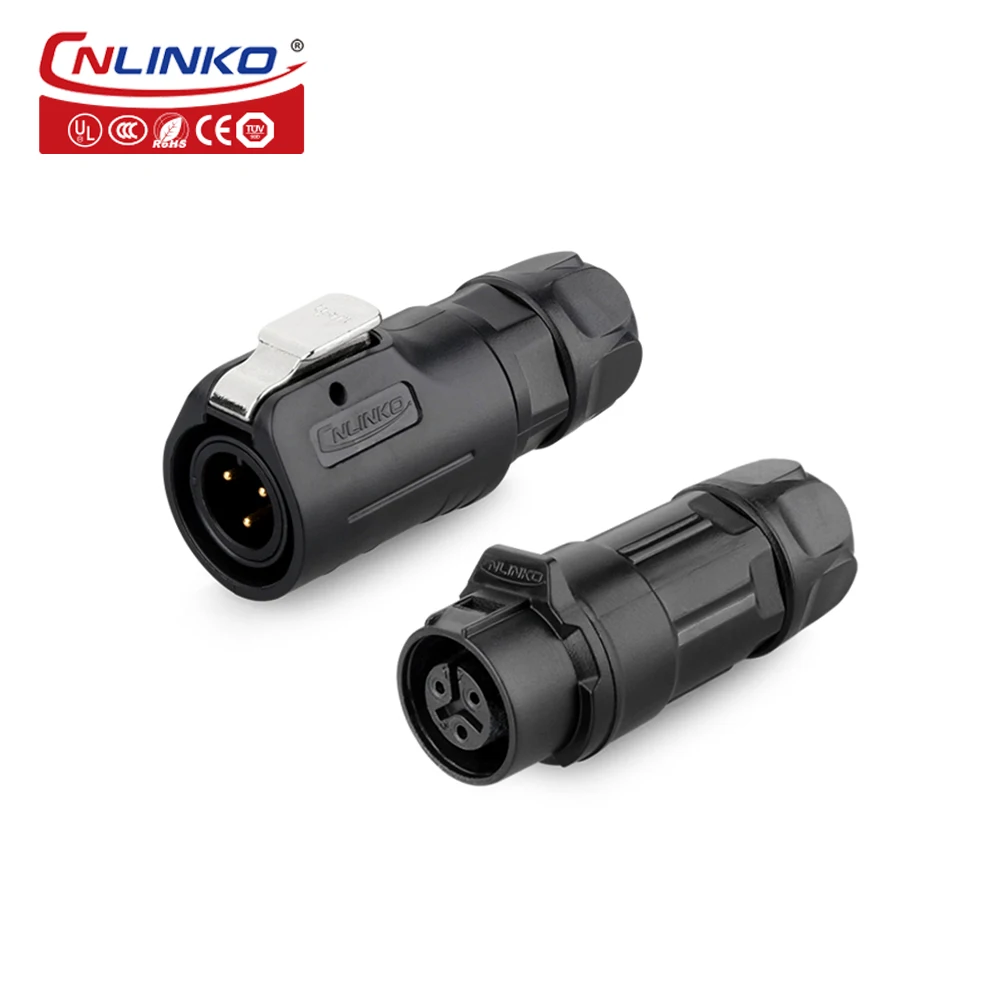 CNLINKO-M12-Waterproof-Industrial-Connector-LP12-Male-Plug-Mating-Plug ...