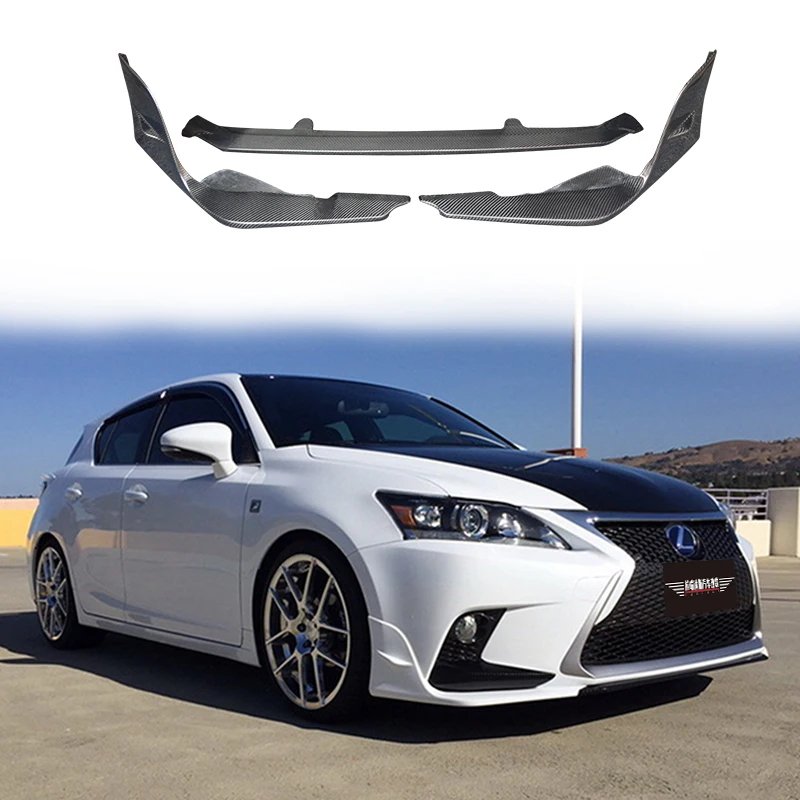 For-2010-2022-Lexus-CT200h-Front-Lip-Carbon-Fiber-Material-TRD-Style ...