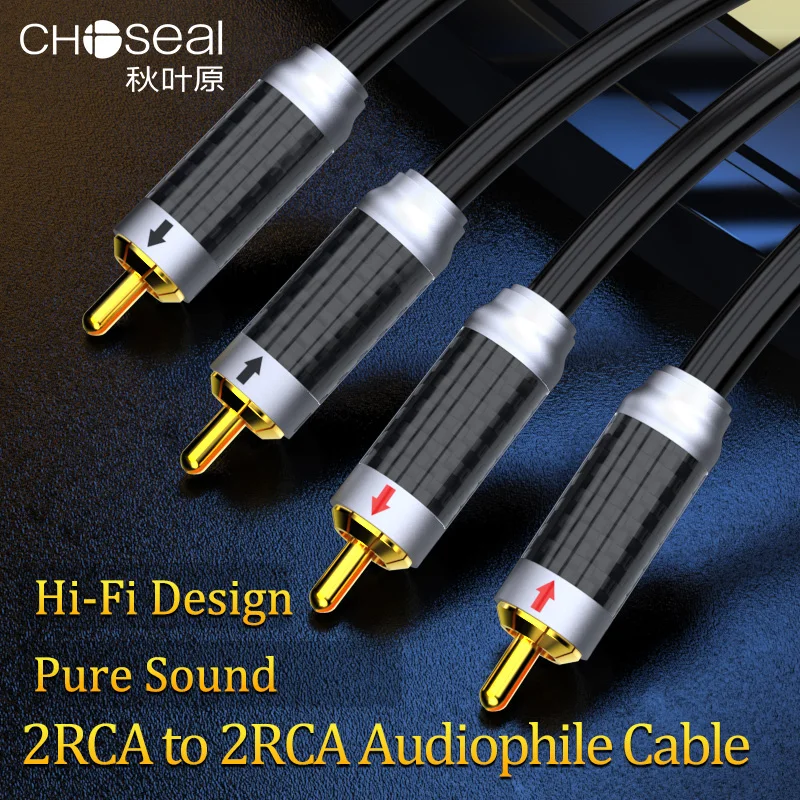 CHOSEAL-Cable-de-Audio-est-reo-HIFI-OCC-2RCA-macho-a-2RCA-macho-Cable ...