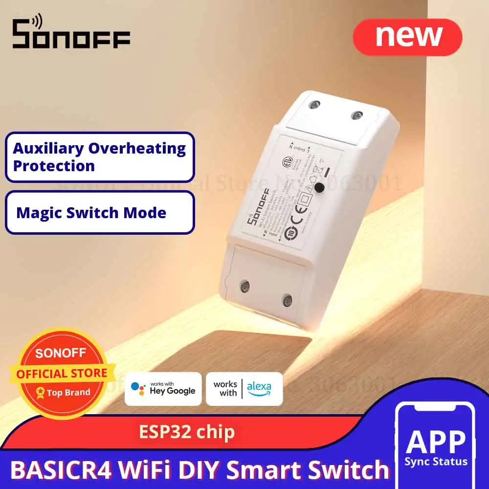 SONOFF-BASICR4-Interruptor-WiFi-DIY-Disjuntor-Universal-Rel-Moudle-Temporizador-Modo-de ...