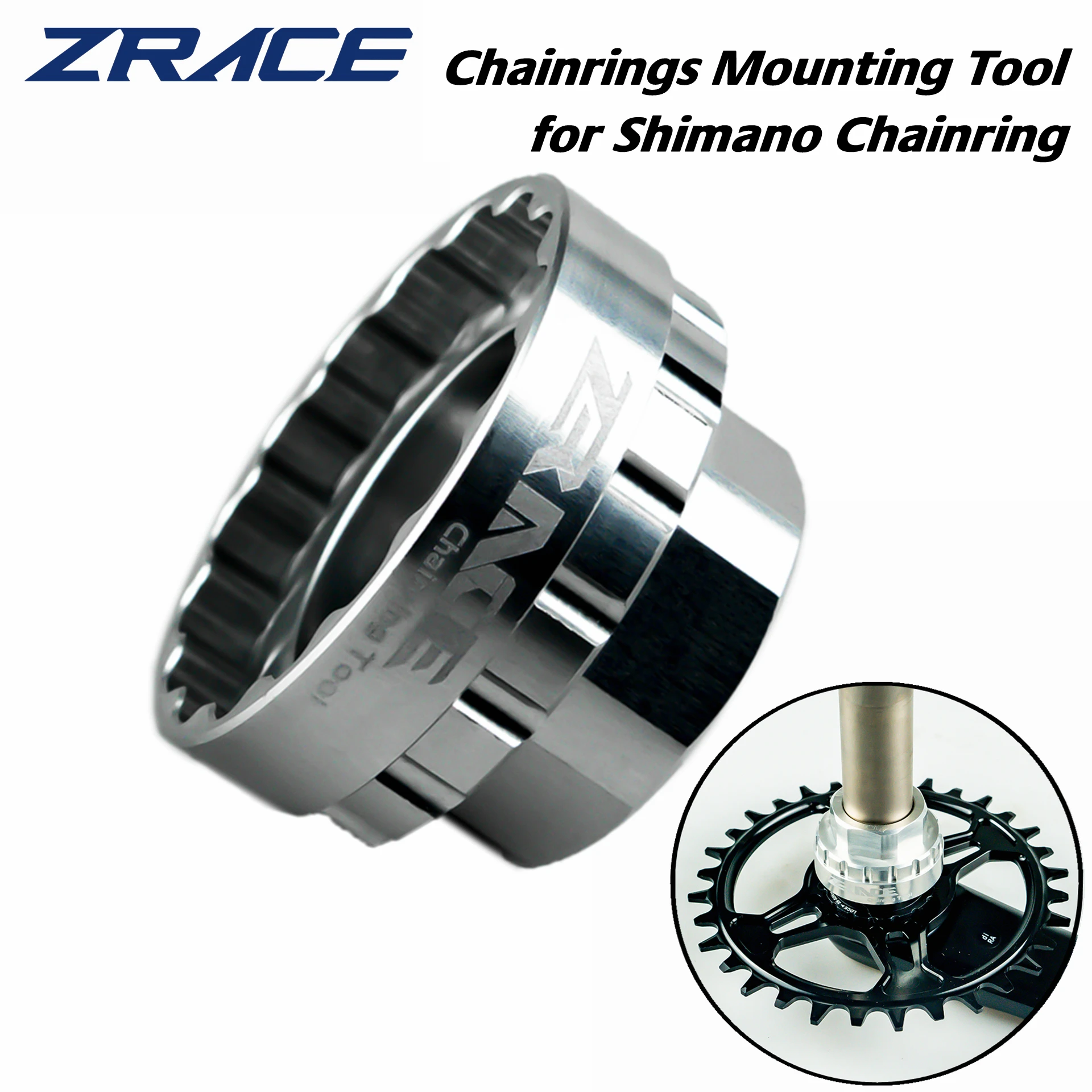 ZRACE Shimano 12s Chainrings Mounting Tool for SM-CRM95 / SM-CRM85 / SM ...