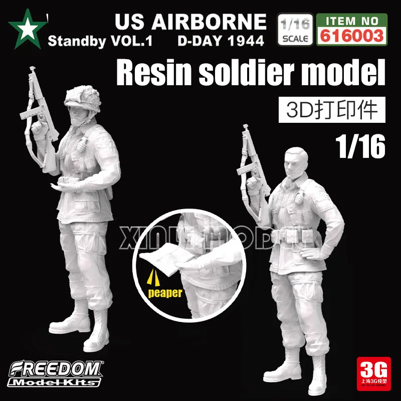 Freedom Resin Soldier Kit 616003 WW II us airborne, resin parts & 3d ...