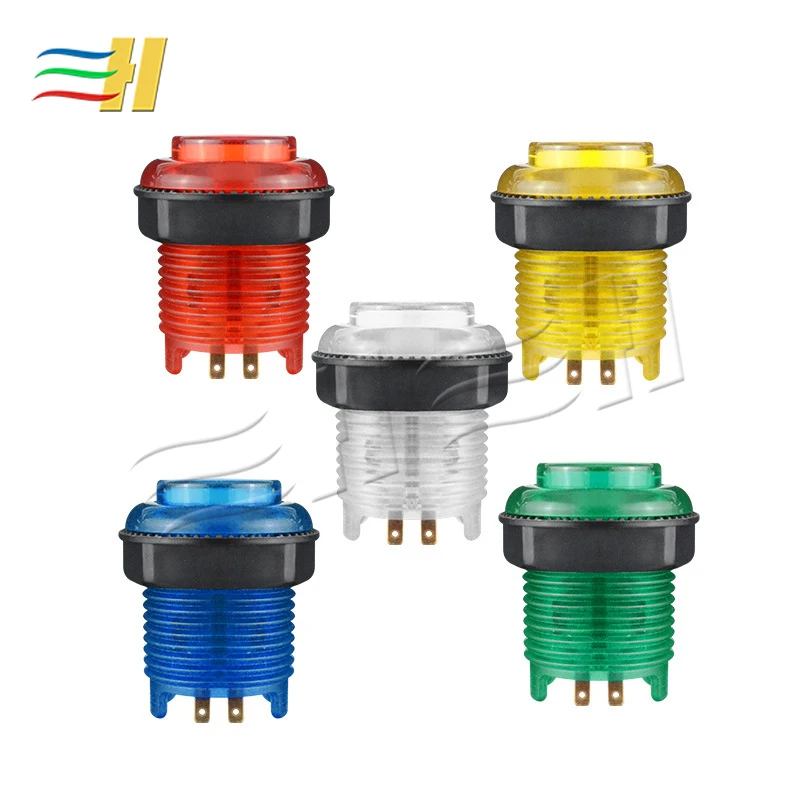 BLXB-28 Arcade LED Button 12V Bulb Lighted Buttons 28mm Round Button ...