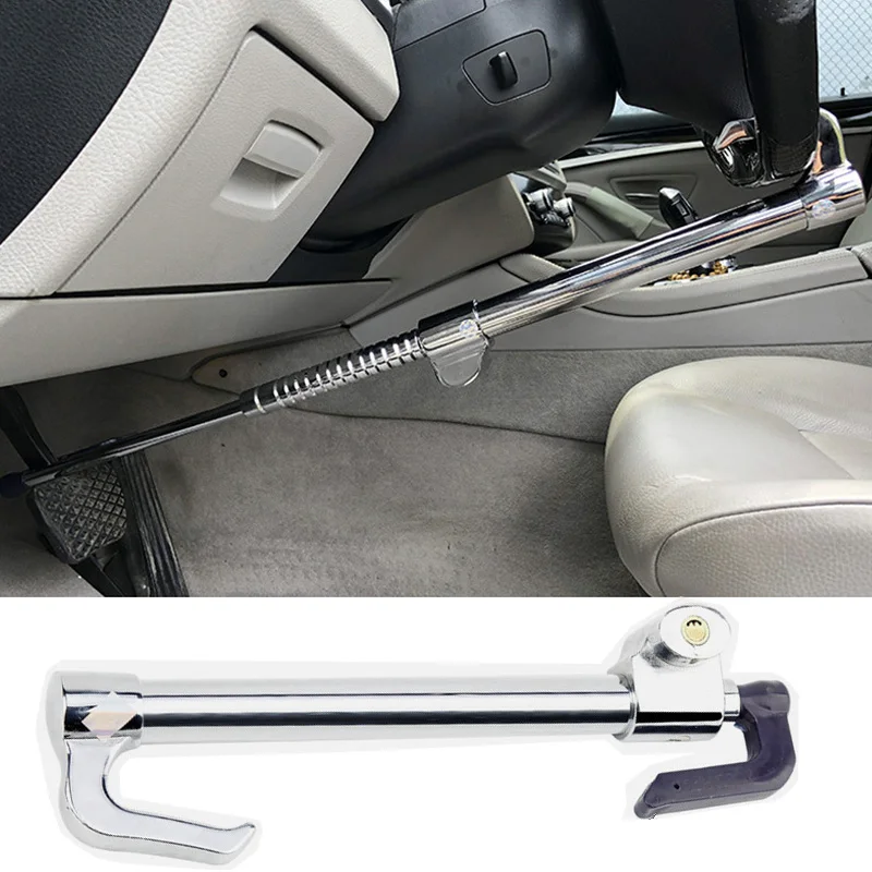 Universal Car Steering Wheel Anti-theft Lock Brake Lock Anti-cut Pedal ...