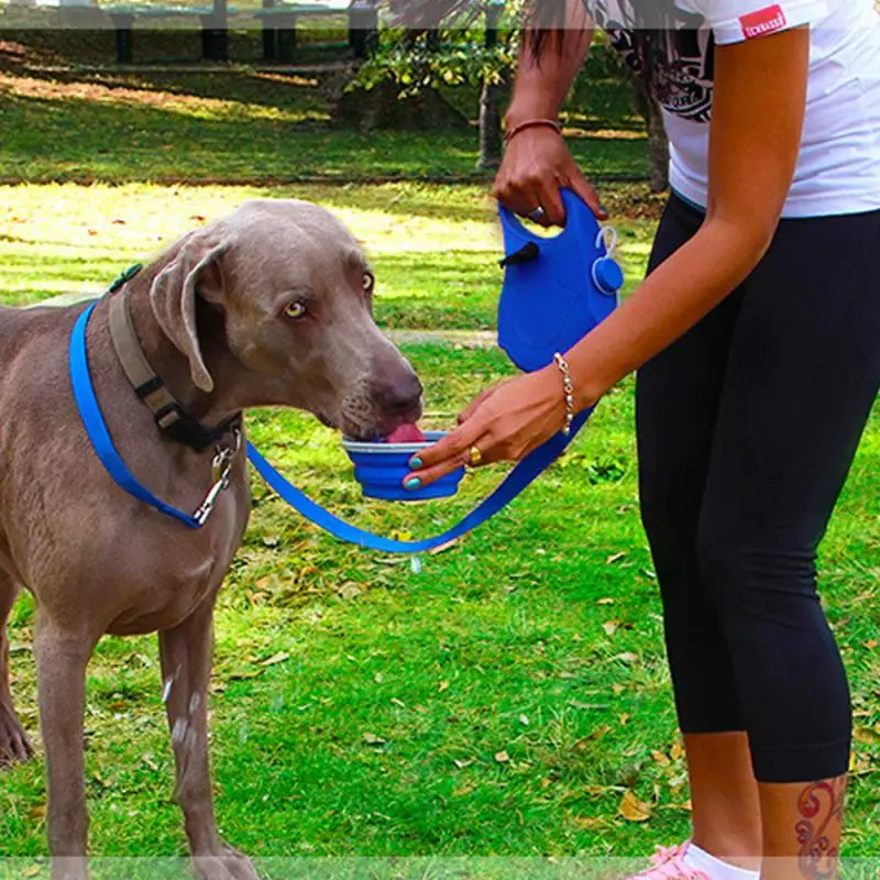 Multifunction-Pet-Dog-Leash-with-Builtin-Water-Bottle-Bowl-Waste-Bag ...