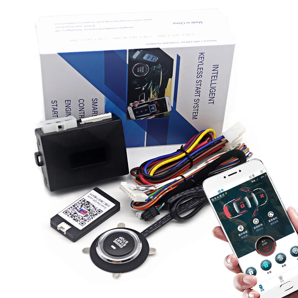 Universal-Car-Alarm-AutoStart-System-APP-Remote-Control-Engine-Ignition ...