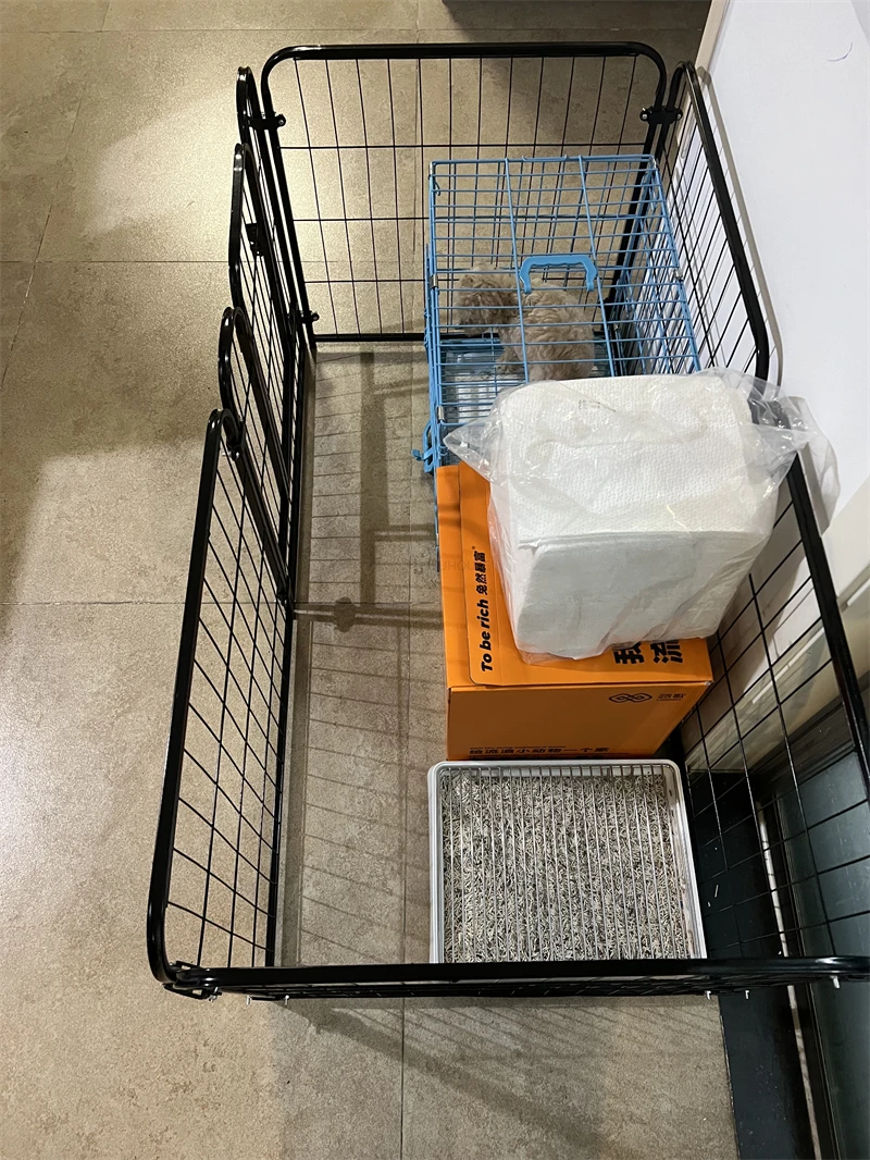 Hàng rào sắt rèn cho chó – Chuồng thú cưng trong nhà có cửa, bao vây ...