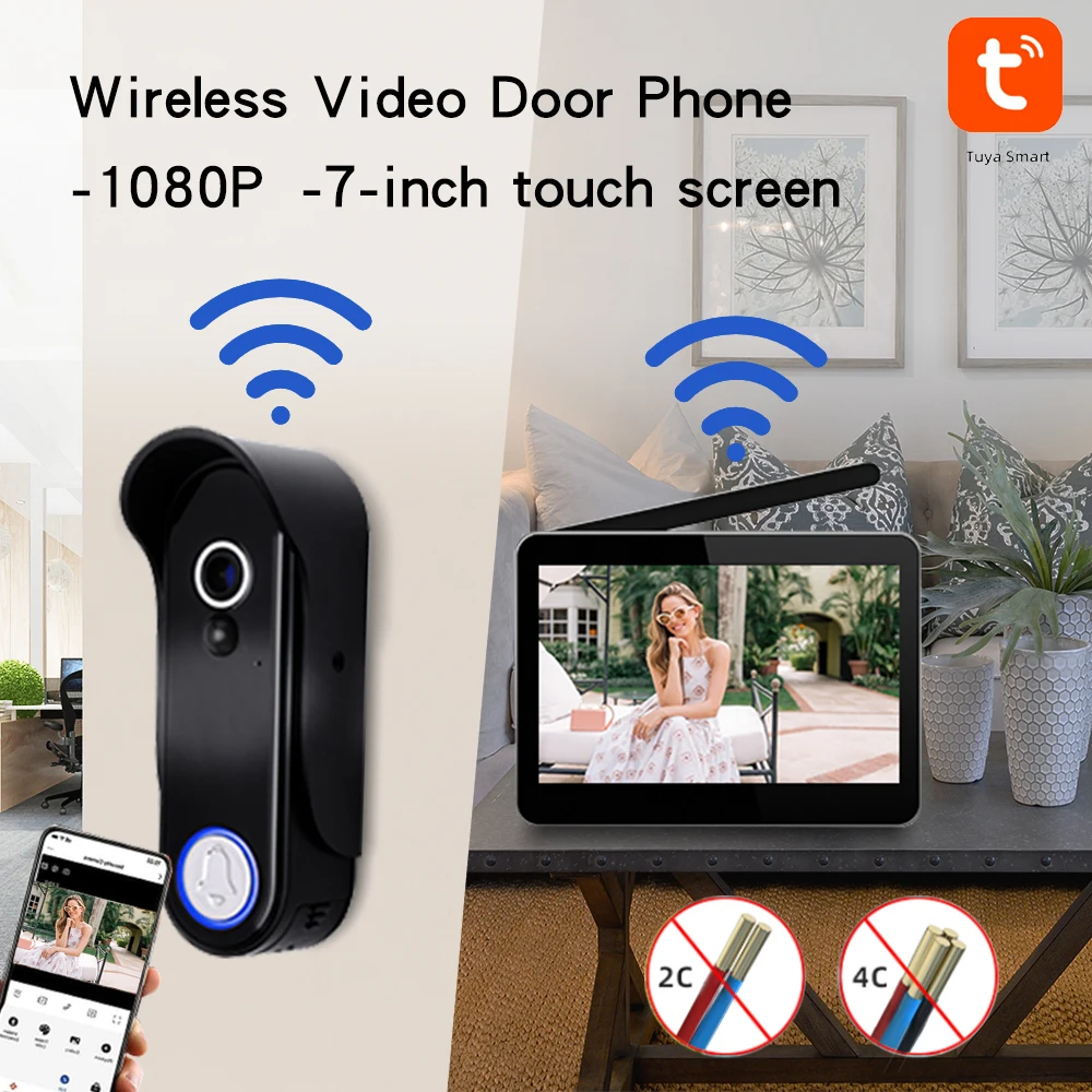 Wireless Doorbell With Camera And Monitor Online Buying | www.pinnaxis.com