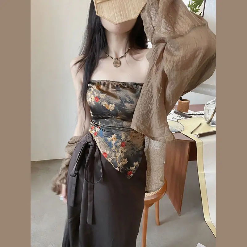 Chinese-Traditional-Hanfu-Dress-Suit-Female-Summer-Retro-Loose-Cardigan ...