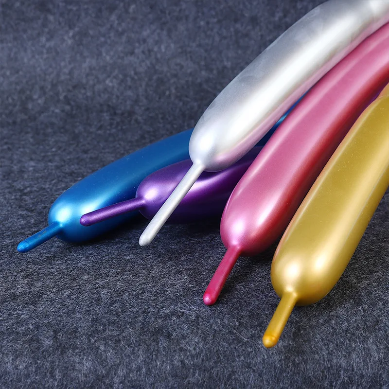 Magic-Long-Strip-Braided-Balloon-Set-Variety-shaped-Metal-Chrome-Plated ...