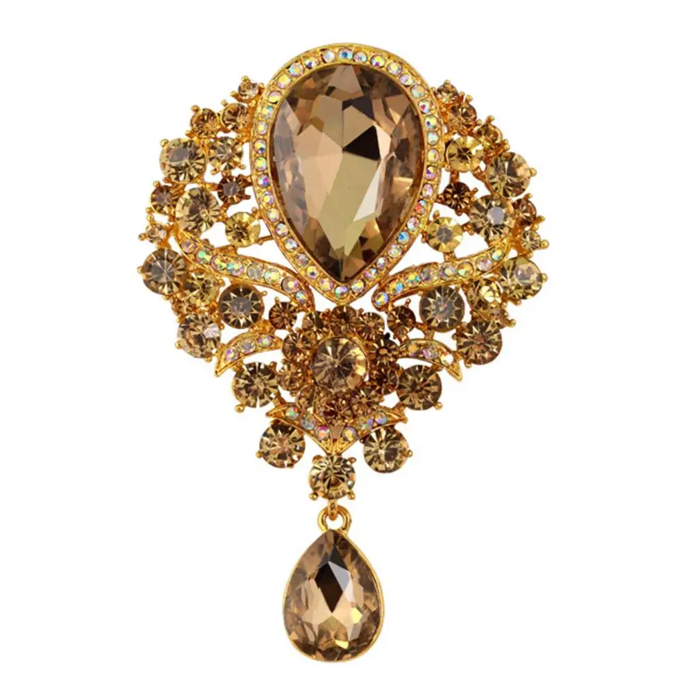 Elegant-Wedding-Pin-Vintage-Water-drop-Rhinestone-Brooches-for-Women ...