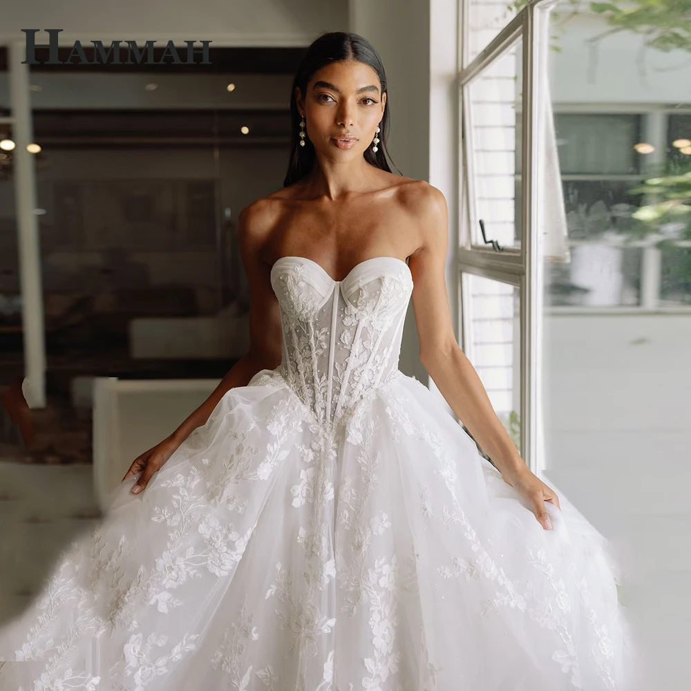 HAMMAH-Fashionable-Sweetheart-Wedding-Dresses-for-Mariages-A-Line ...