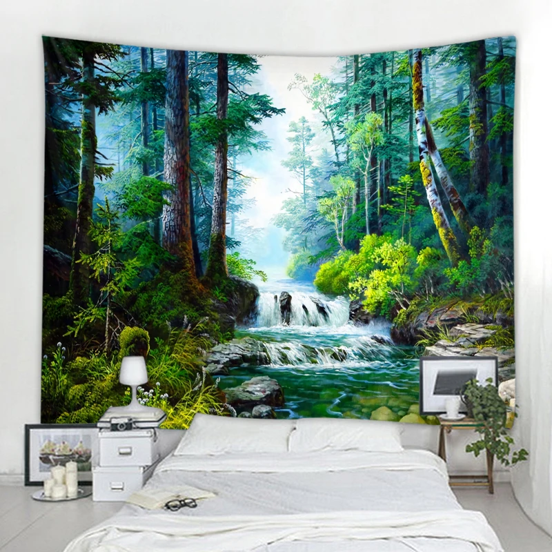 3D-Fantasy-Forest-Landscape-Background-Tape-aria-decorativa-n-rdico-bo ...