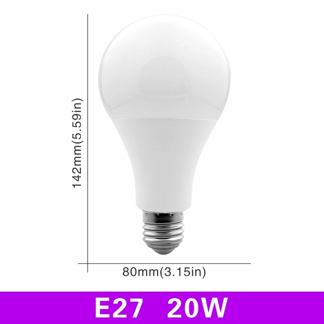 E27 E14 LED Bulb 20W 18W 15W 12W 9W 6W 3W Lampada LED Light AC 220V ...