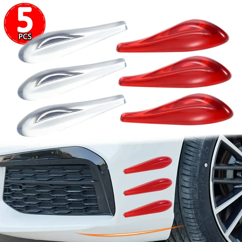 Car-Headlight-Anti-collision-Protector-Lateral-spoiler-Stickers-strip ...