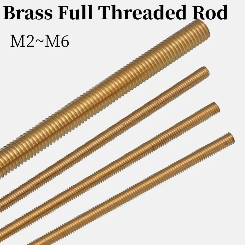 Brass-Full-Threaded-Rod-Solid-Allthread-Stud-Thread-Rod-M2-M2-5-M3-M4 ...