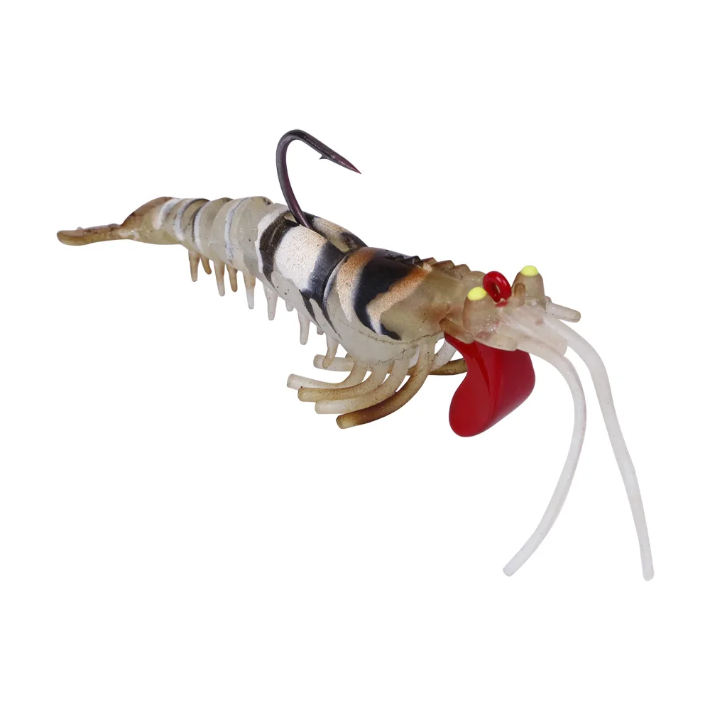Silicone-Shrimp-Baits-Bionic-Luya-Soft-Prawn-Fish-Lures-Bait-Jig-Head ...