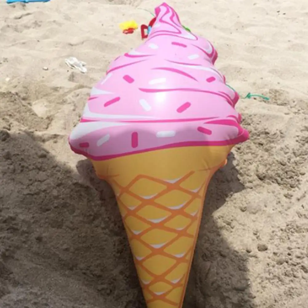 Ice-Cream-Swimming-Ring-Thickened-Inflatable-Floating-Bed-Air-Mattress ...