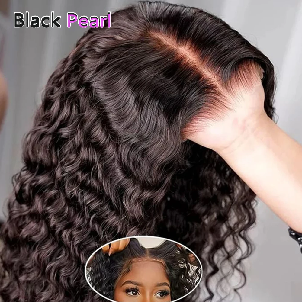 Black Pearl Short Curly Bob Wigs Human Hair 180% Glueless Brazilian ...