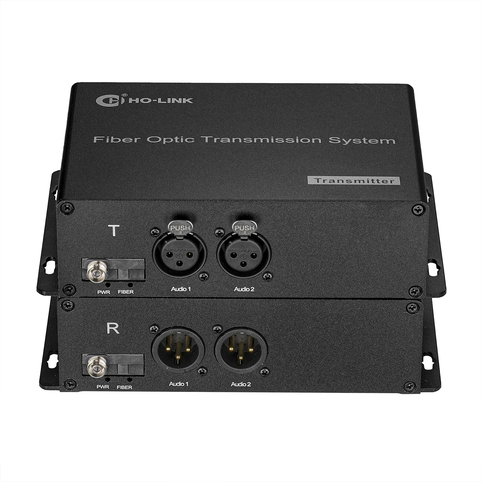 2-Port-XLR-Audio-Fiber-Converter-Broadcast-Grade-Balanced-3Pin-XLR ...
