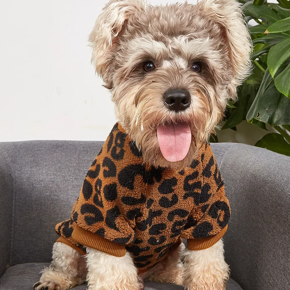 Puppy-Pullover-Dog-Clothes-Leopard-Printed-Pet-Vest-Winter-Dog-Clothes ...