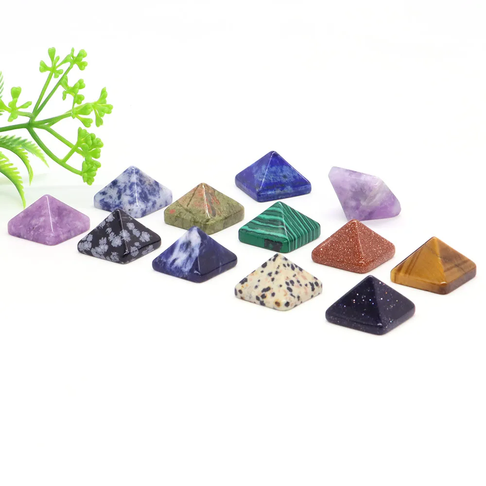 20mm-Natural-Crystal-Quartz-Mini-Pyramid-Healing-Stone-Chakra-Gem-Point ...