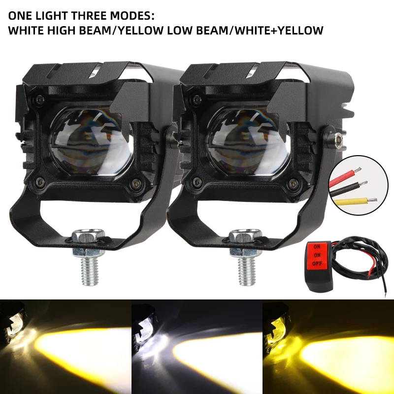 Led-lens-headlight-kit-Headlight-led-motorcycle-CSP-Chips-fog-lights ...
