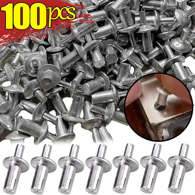100x-Hammer-Drive-Expansion-Rivets-Percussion-Expansion-Aluminum-Nail ...