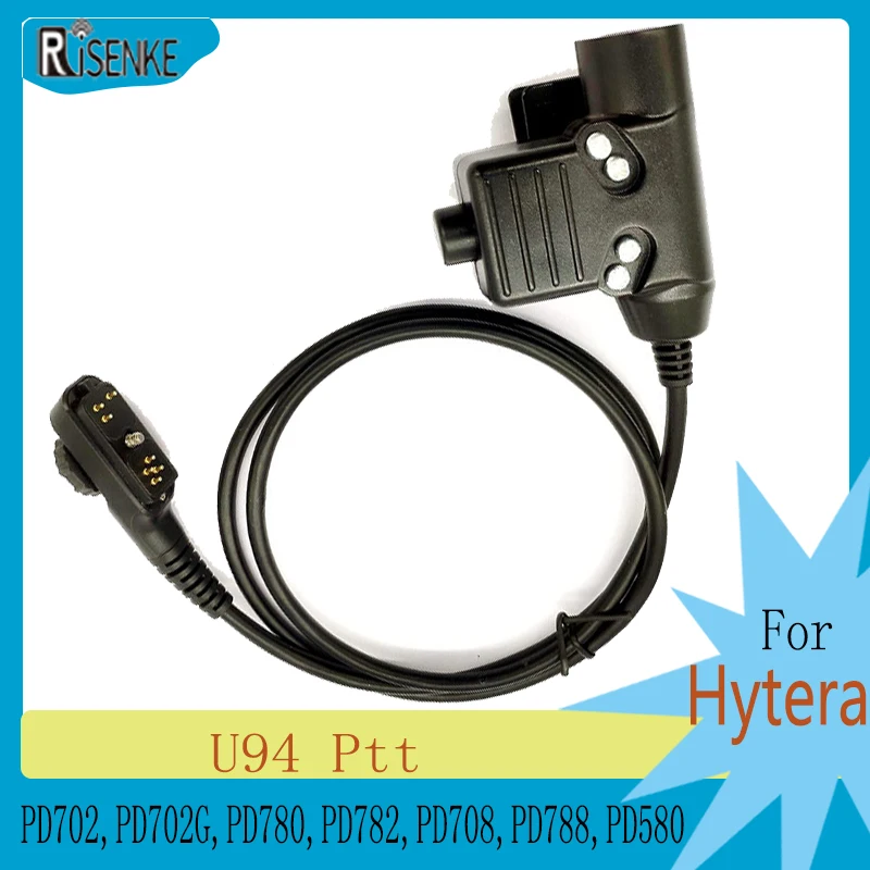 RISENKE-U94-Ptt-Tactical-Adapter-Walkie-Talkie-Radio-Connector-Radio ...