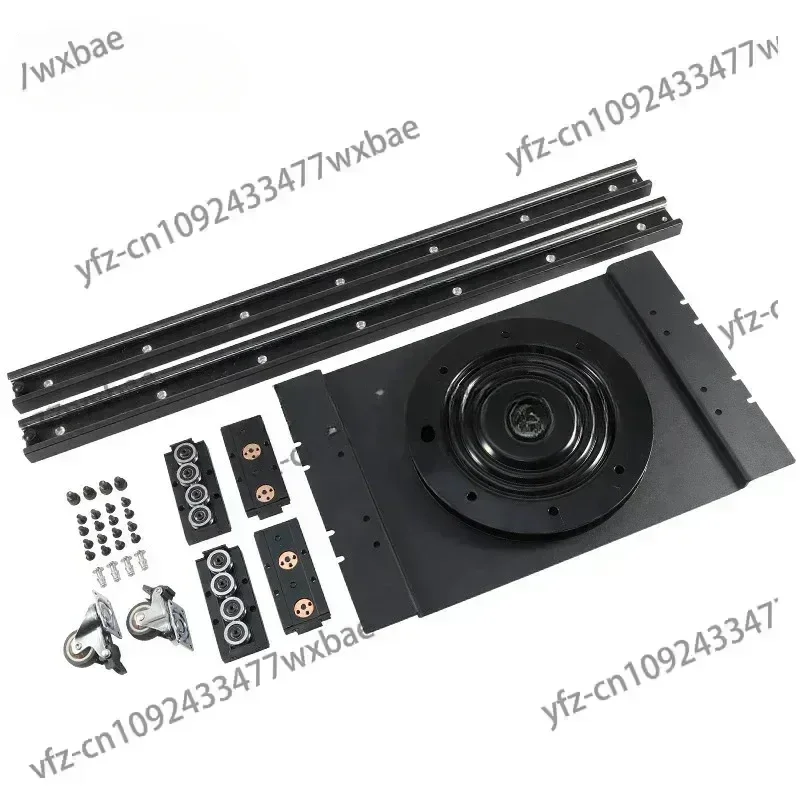 Swivel-Island-Table-Retractable-Kitchen-Table-Slider-Translational ...