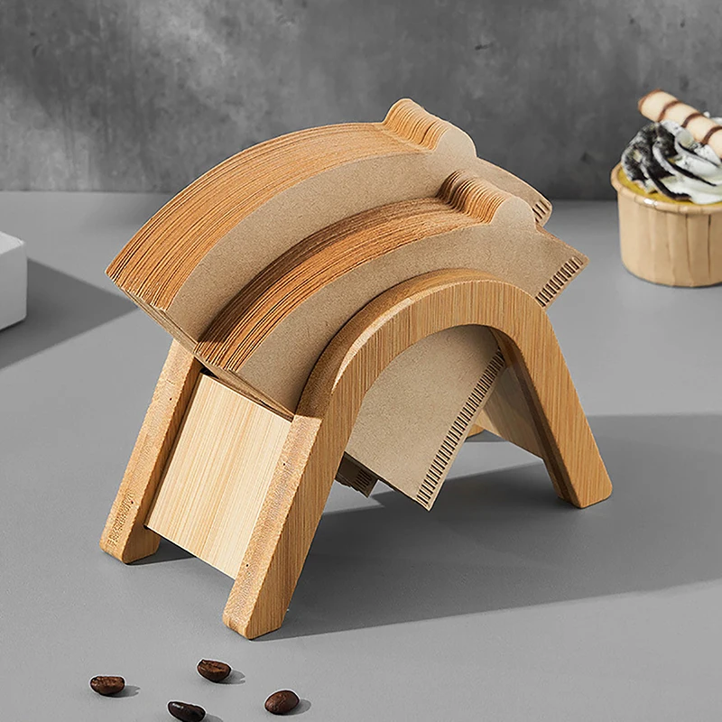 Bamboo-Coffee-Filter-Paper-Container-Stand-Holder-Simple-Coffee-Filters ...