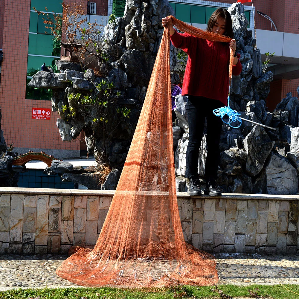 High-Strength-PE-Line-Traditional-Hand-Cast-Fishing-Net-with-Sinkers-3M ...