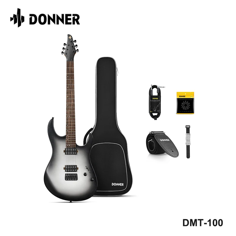Donner-DMT-100-Solid-Body-Electric-Guitar-Matte-Finish-39-Inch-Metal-Electric-Guitar-Beginner ...