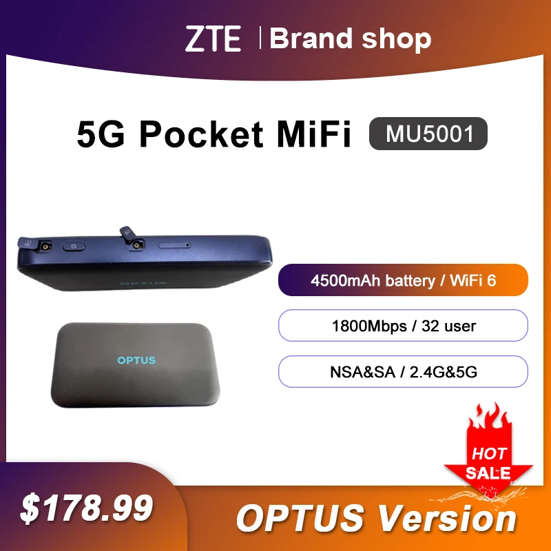 OPTUS-5G-Router-Portable-WiFi-MU5001-Sub-6-5G-Mobile-WiFi-1800-Mbps ...