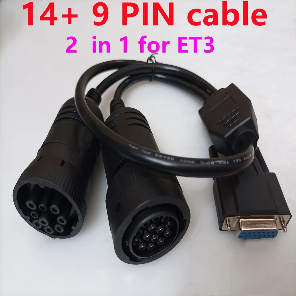 14Pin-9pin-Cables-for-CAT-ET3-diagnostic-tool-457-6114-14pin-9PIN-Cable ...