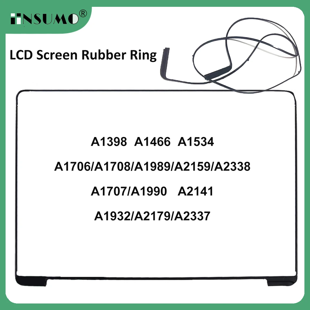 LCD Front Rubber Circle Bezel For MacBook Pro Air A1398 A1466 A1534 ...